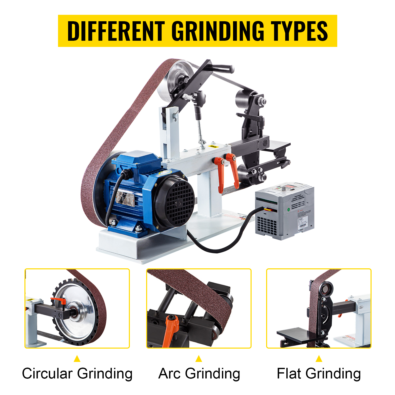 VEVOR Benchtop Disk & Belt Sander Bench Sander 1.5KW with Ph 427 X 12 ...