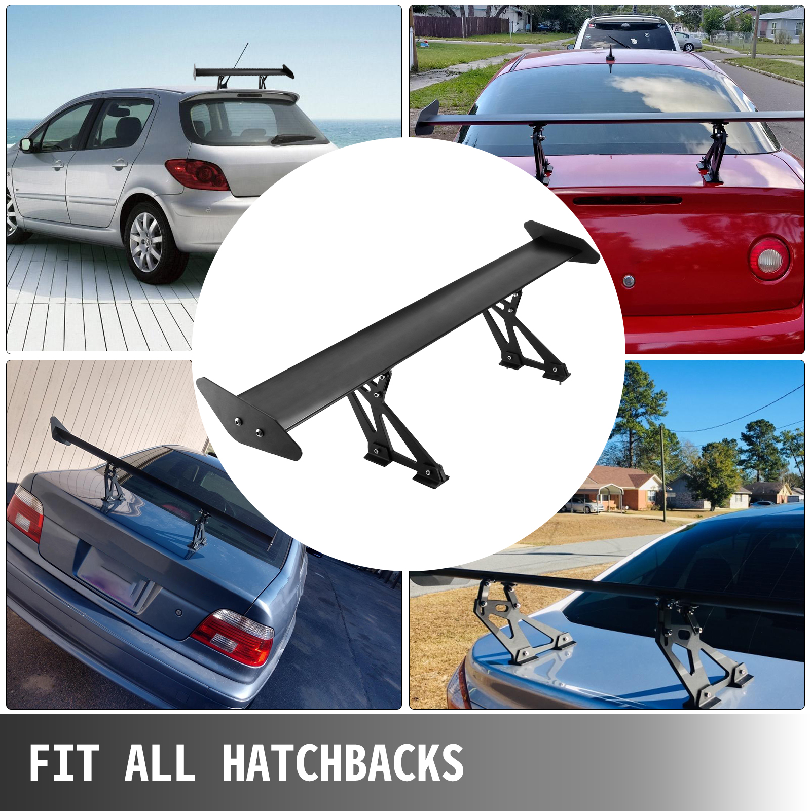 VEVOR Single Deck GT Wing Car Spoiler Adjustable Universal 43.3inch ...