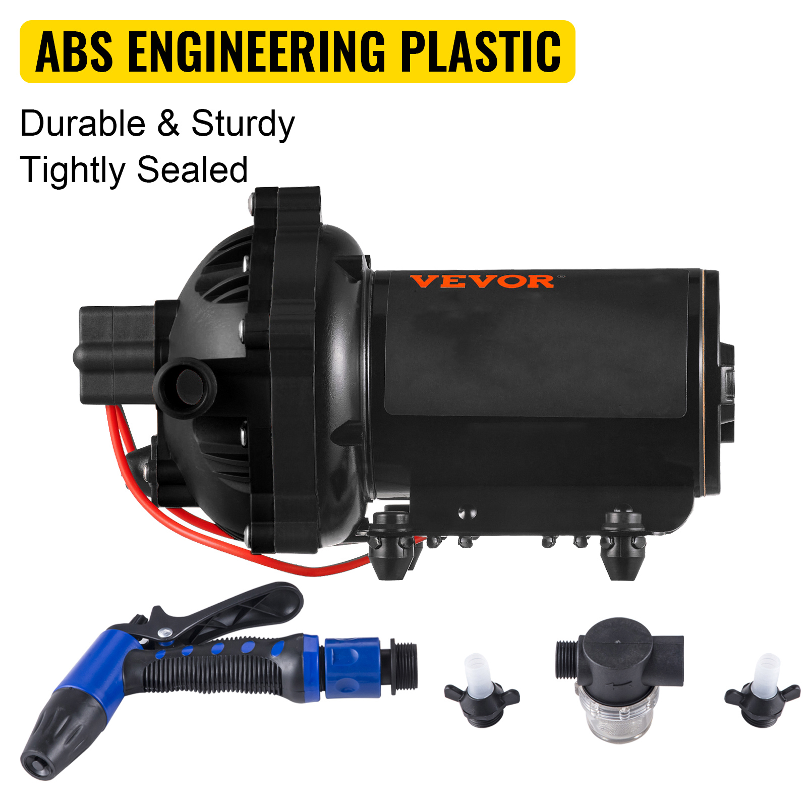 VEVOR RV Water Pump 5.3 GPM 5.5 Gallons Per Minute 12V Water Pump ...