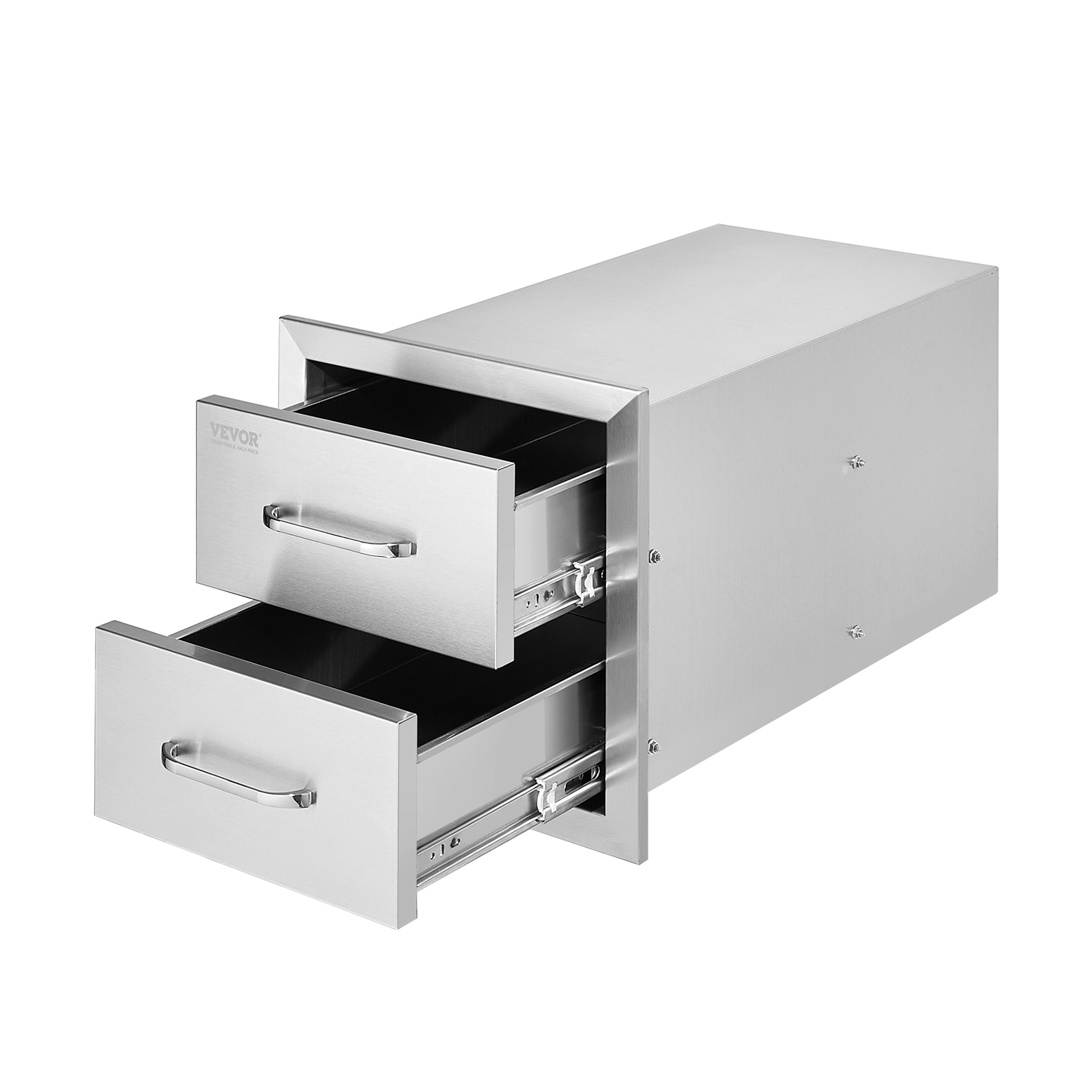 VEVOR Outdoor Kitchen Drawers 14W x 14.4H x 23D Inch, Flush Mount ...