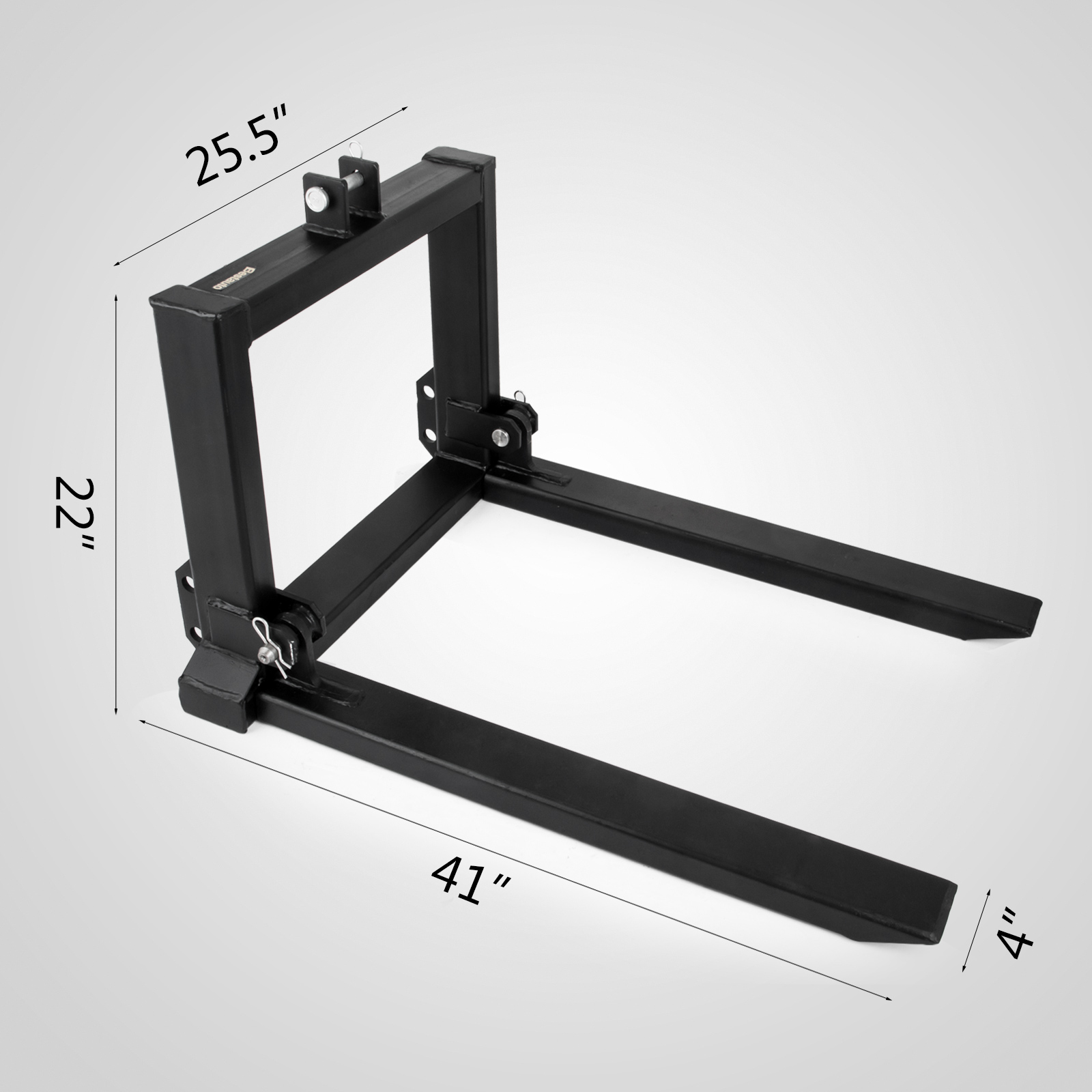 VEVOR 3 Point Hitch Pallet Fork 2000lbs, Fork Attachment for Category 1 ...