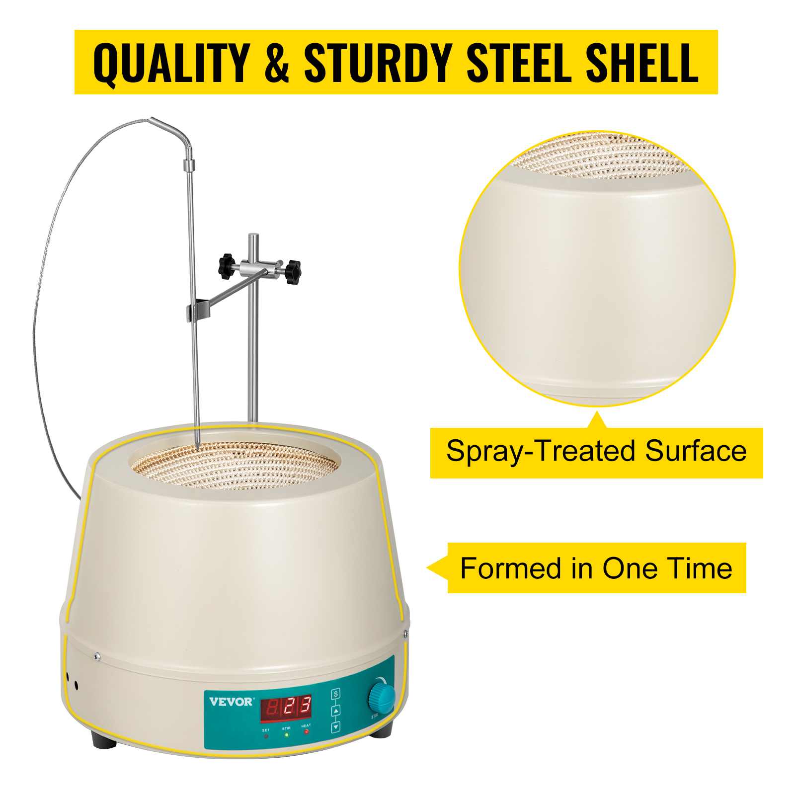 VEVOR Heating Mantle 2000ml Electric Magnetic Stirring Heating Mantle ...