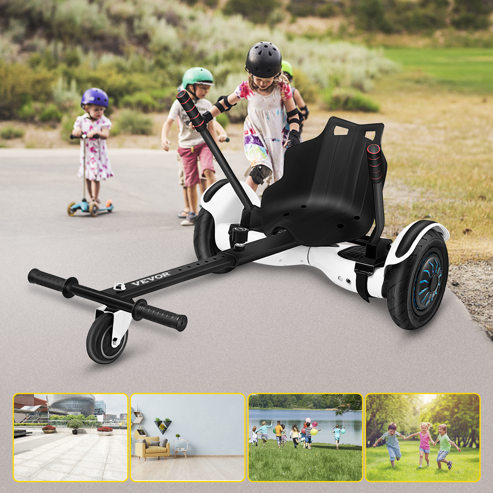 VEVOR Hoverboard Seat Attachment 6.5" 8"10" Hoverboard Go-Kart ...
