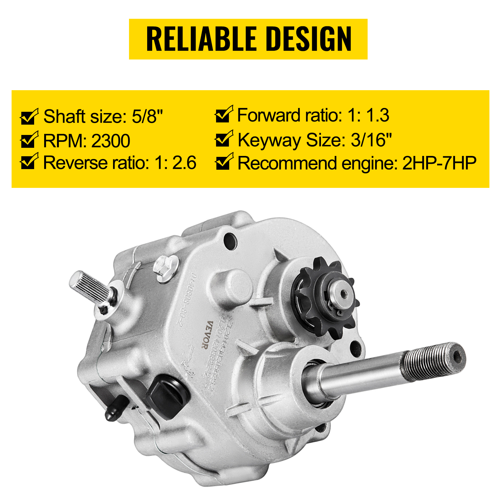 Go Kart Forward Reverse Gear box for 2HP - 7HP Engine 40/41 10T or 12T ...