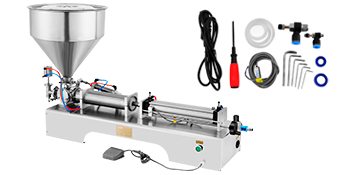 VEVOR Pneumatic Liquid Paste Filling Machine 50-500ML Volume ...