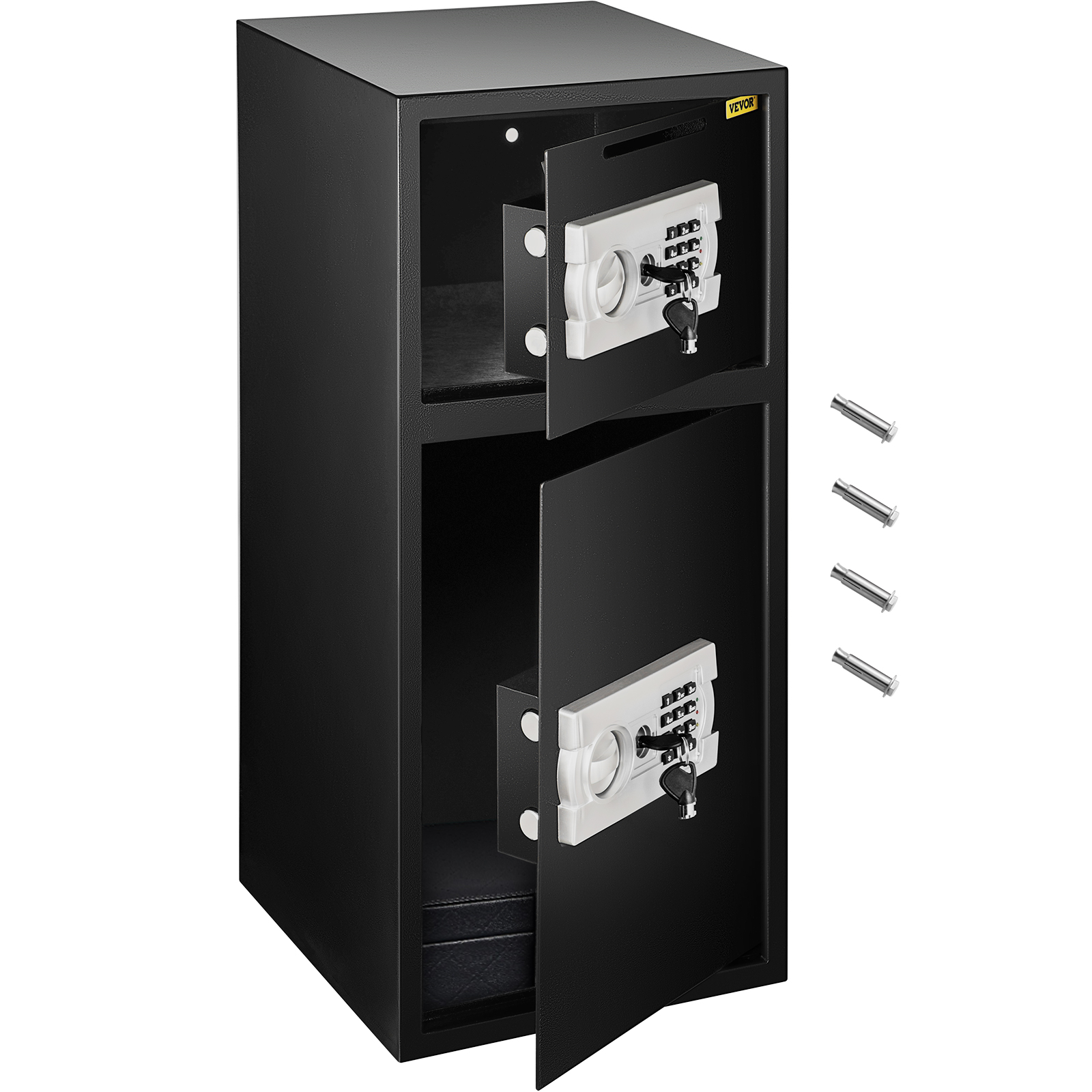 VEVOR Large Double Door Security Safe Box 2.6 Cubic Feet Steel Safe Box ...