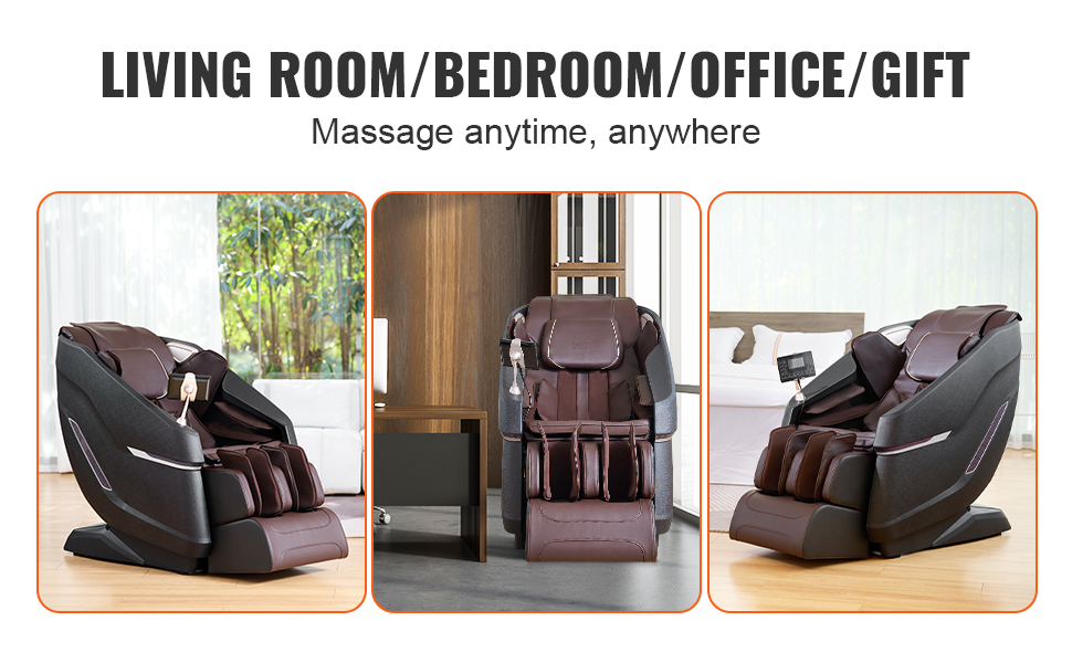 VEVOR Full Body Massage Chair, Shiatsu Massager, Reclining Chair, SL ...