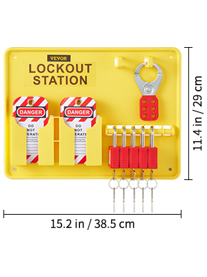 VEVOR 26 PCS Lockout Tagout Kits, Electrical Safety Loto Kit Includes ...
