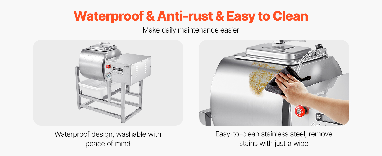 Vacuum Meat Tumbler Marinator Machine 40L for Chicken Steak Fish ...
