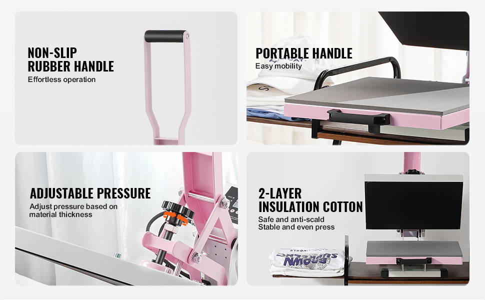 VEVOR Heat Press Machine 15x15 in Slide Out Heat Transfer Machine T ...