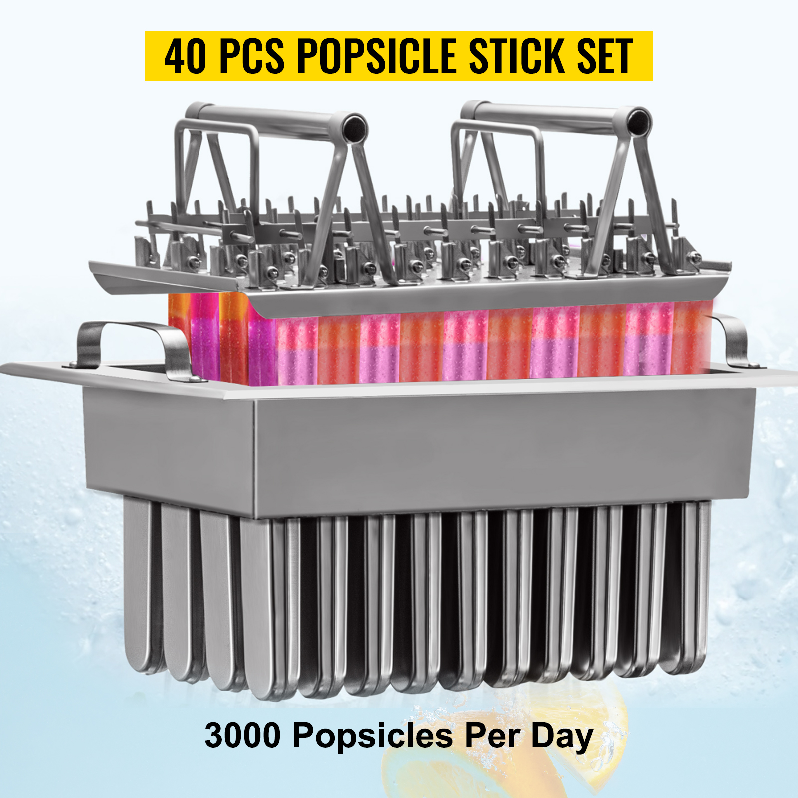 VEVOR Commercial Popsicle Machine Single Model Set Commercial Ice Pop ...