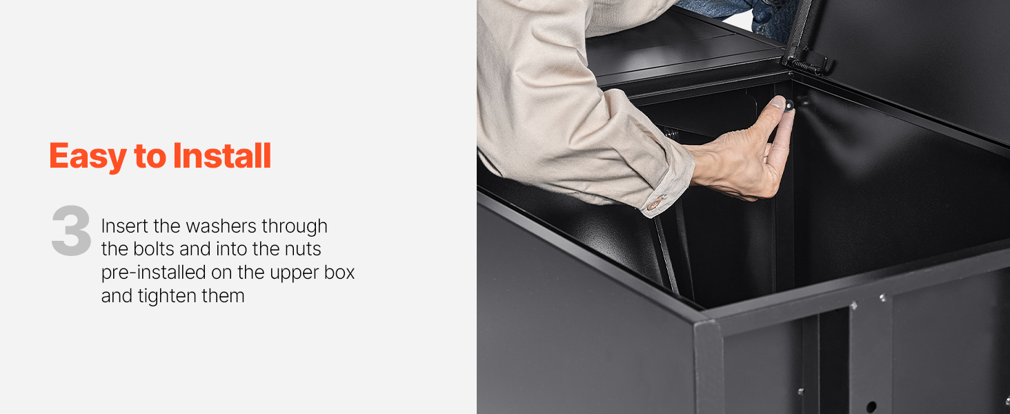 VEVOR Package Delivery Boxes for Outside 38.6 in Lockable Parcel Drop ...