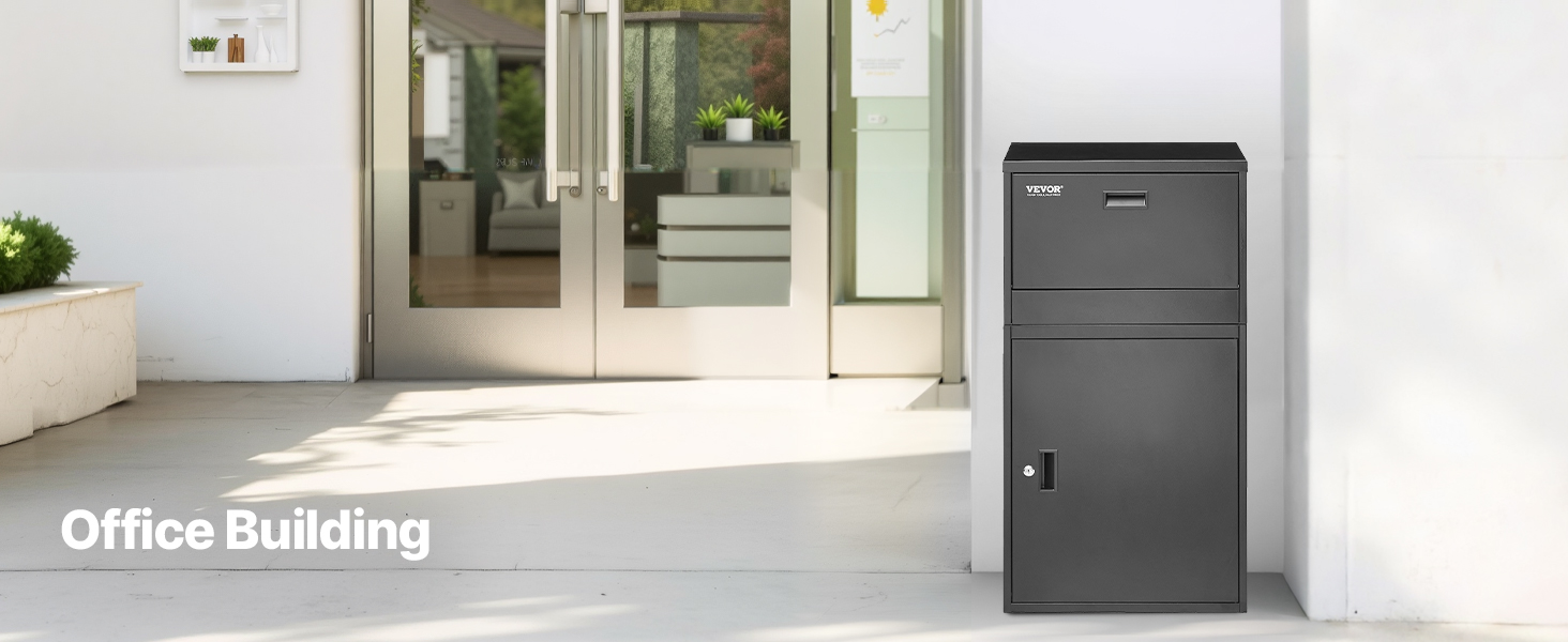 VEVOR Package Delivery Boxes for Outside 38.6 in Lockable Parcel Drop ...