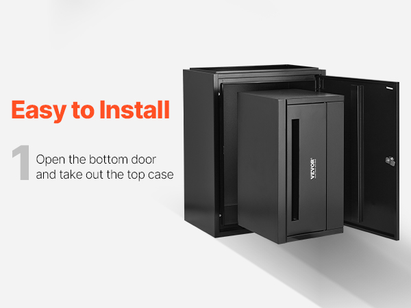 Package Delivery Boxes for Outside 35.8 in Anti-Theft Lockable Parcel ...