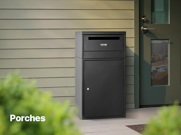 Package Delivery Boxes for Outside 35.8 in Anti-Theft Lockable Parcel ...