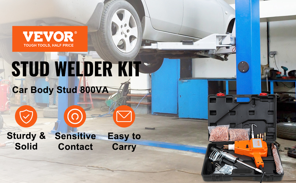 VEVOR Auto Body Dent Repair Kit Stud Welder Kit 800VA Stud Dent Puller ...