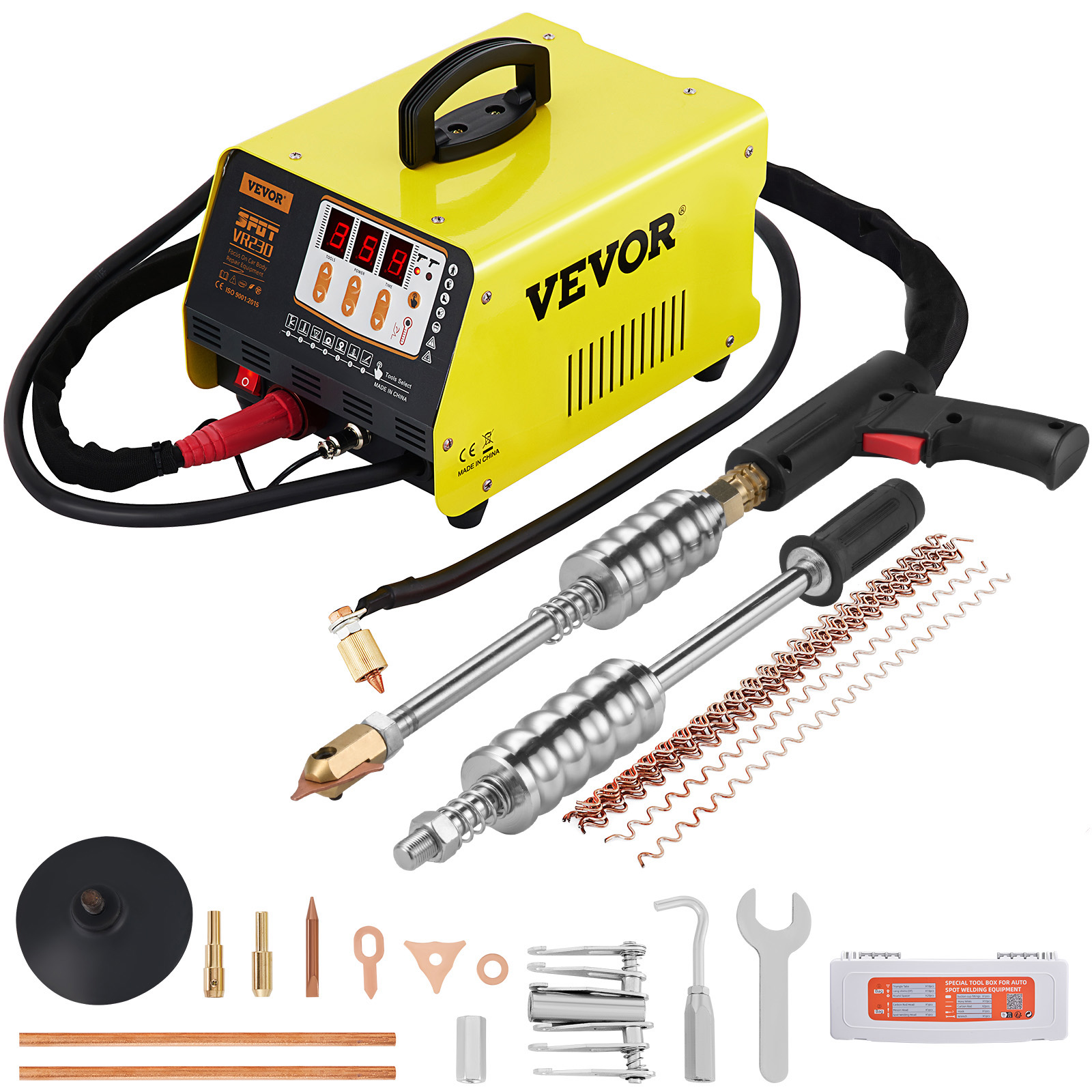 VEVOR Stud Welder Dent Repair Kit, 3 KW 220 V Spot Welder Dent Puller ...