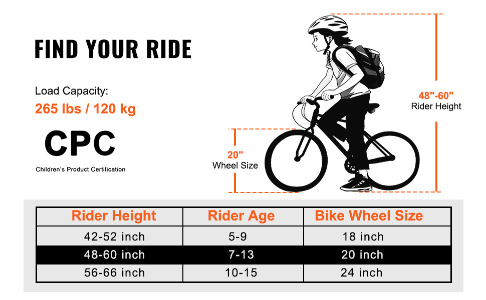 VEVOR 20-Inch BMX Bike Freestyle Bike Men Kids BMX Bicycle Hi-Ten Steel Frame | VEVOR US