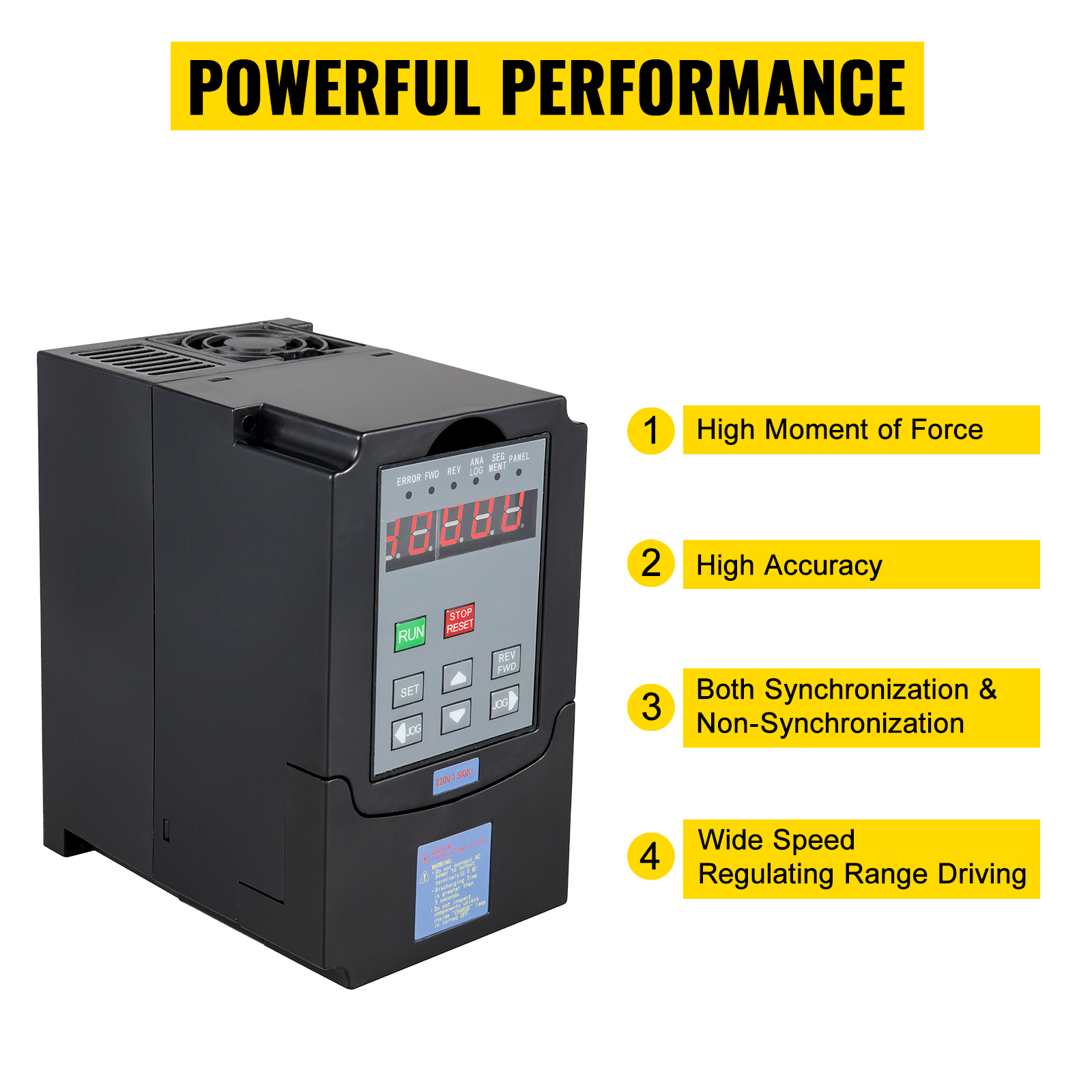 VEVOR Control CNC VFD 220V 5.5 KW 7HP Variable Frequency Drive 36A CNC ...