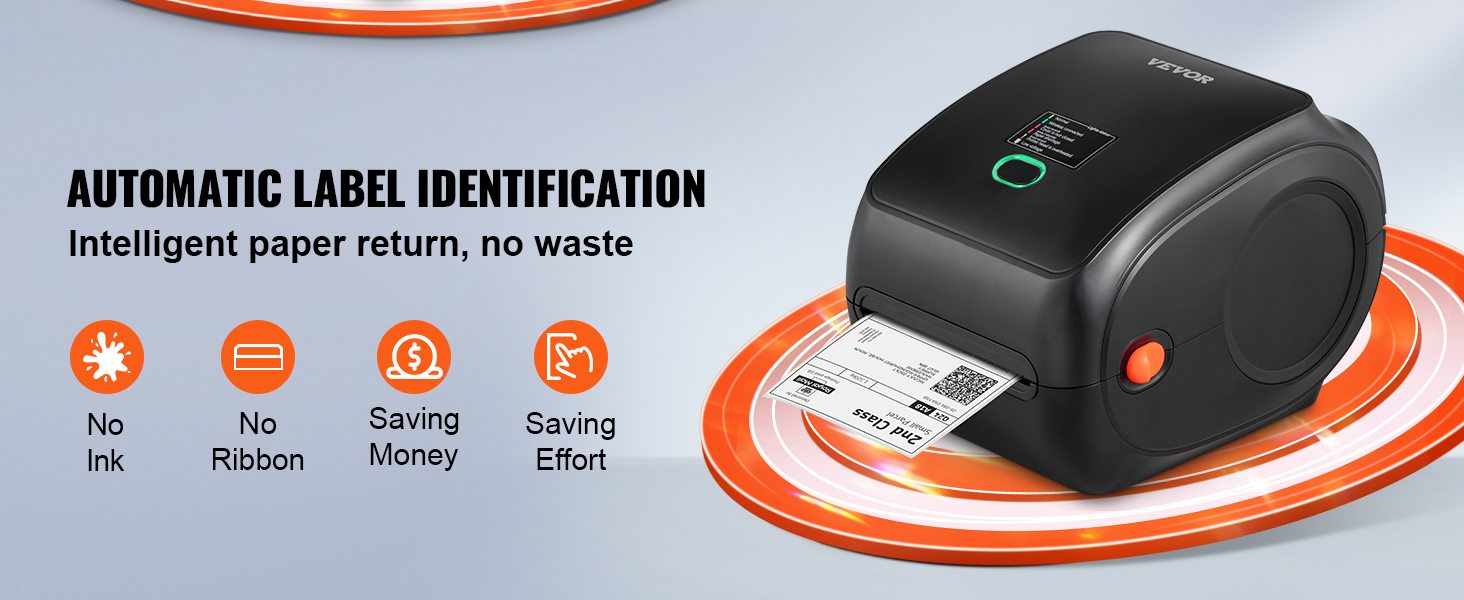 VEVOR Direct Bluetooth Thermal Label Printer HD(300DPI), All in One BT ...