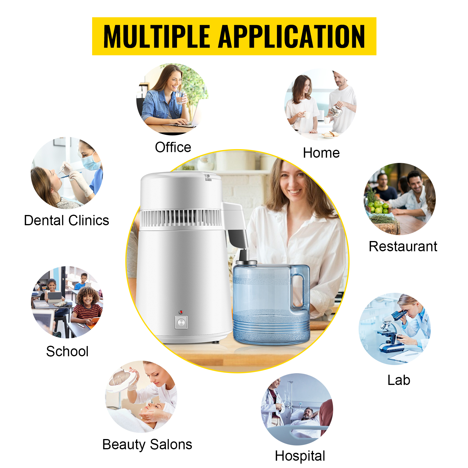 Newest 4L Dental Medical Pure Water Distiller All Stainless Steel ...