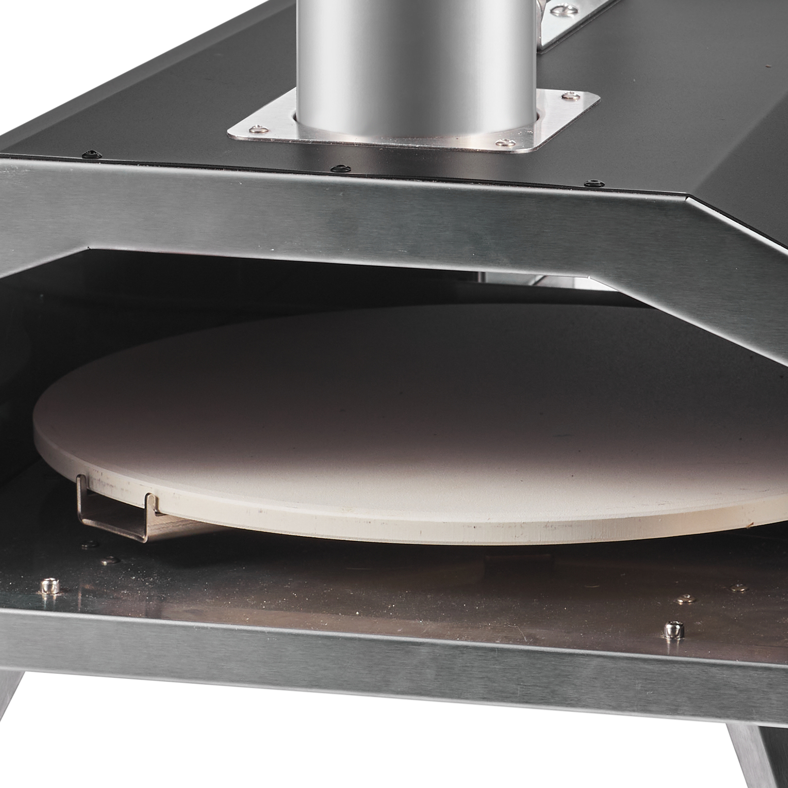 VEVOR Multi-fuel Outdoor Pizza Oven, 12 inch Wood Fired & Gas Pizza ...