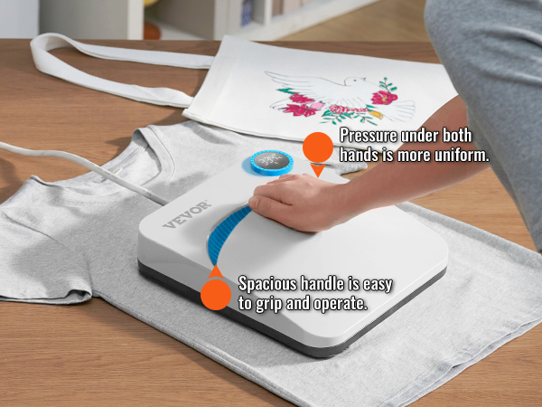 VEVOR Heat Press Machine,9x9inches Portable Shirt Printing ...