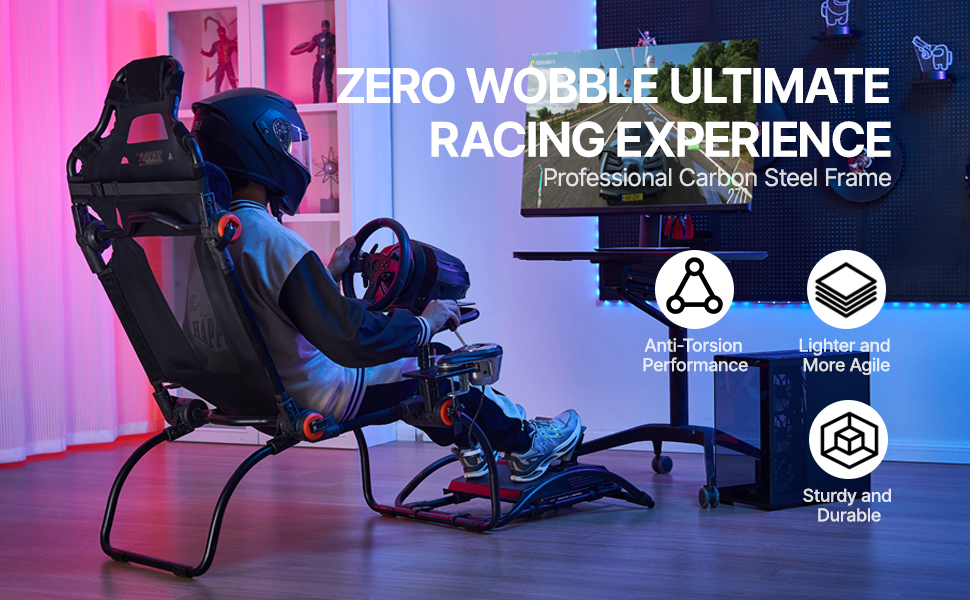 VEVOR Racing Wheel Stand Foldable for Logitech G923/G920/G29 GT/Formula ...