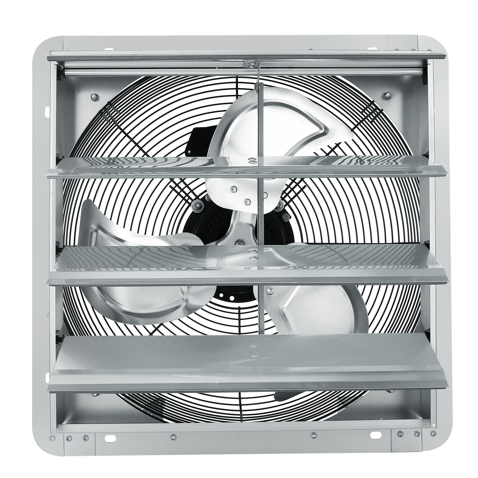 VEVOR 16'' Shutter Exhaust Fan, High-speed 2000 CFM, Aluminum Wall ...