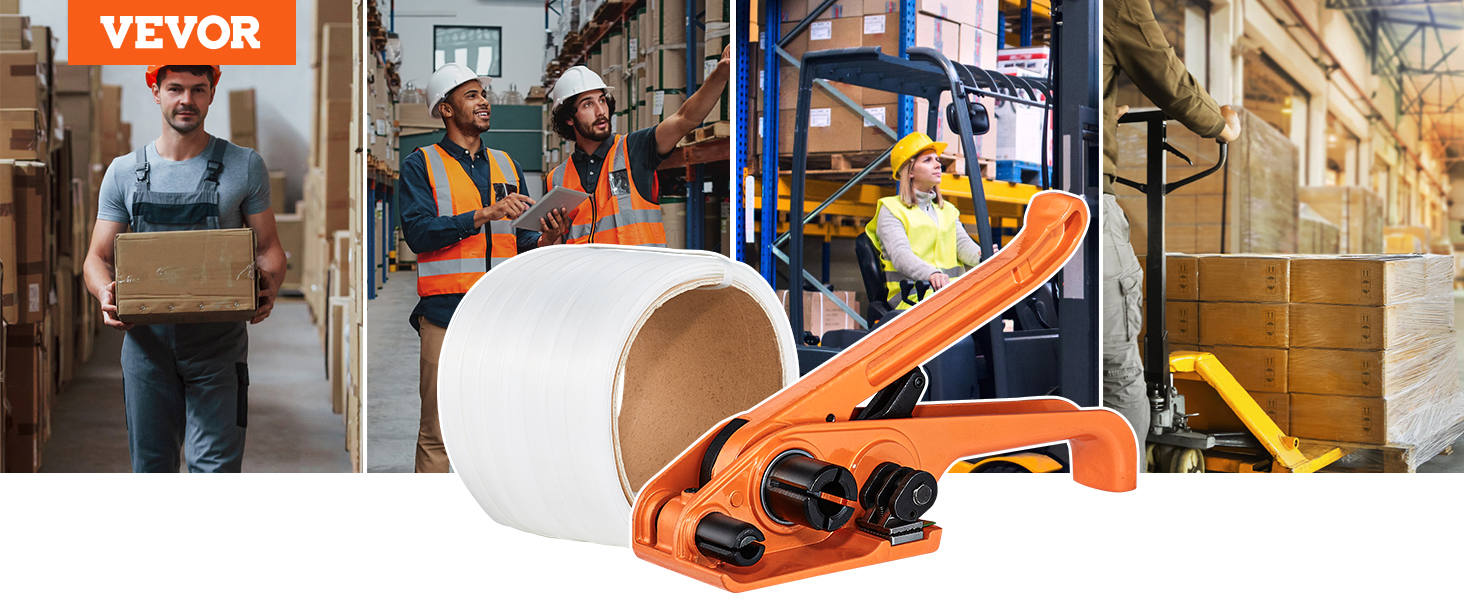 VEVOR Banding Strapping Kit with Strapping Tensioner Tool, 328 ft ...