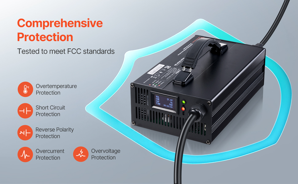 Forklift Battery Charger Smart Fully Automatic 24V 30A Fast Charger ...