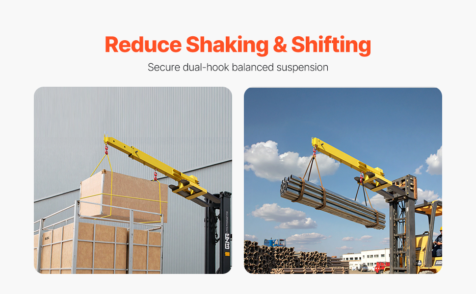 Adjustable Forklift Jib Boom Crane 6000lbs Forklift Mobile Crane with 2 ...