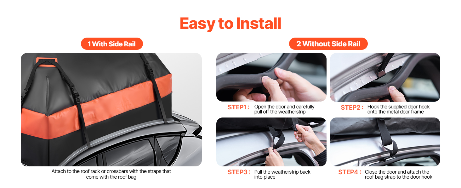 Car Rooftop Cargo Carrier Bag 21 Cubic Feet Car Roof Cargo Carrier 840D ...