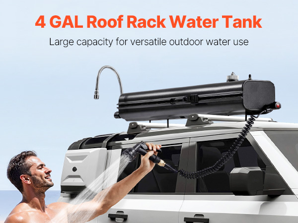 Road Shower Solar Shower Outdoor Car Roof Water Tank, Portable Car ...
