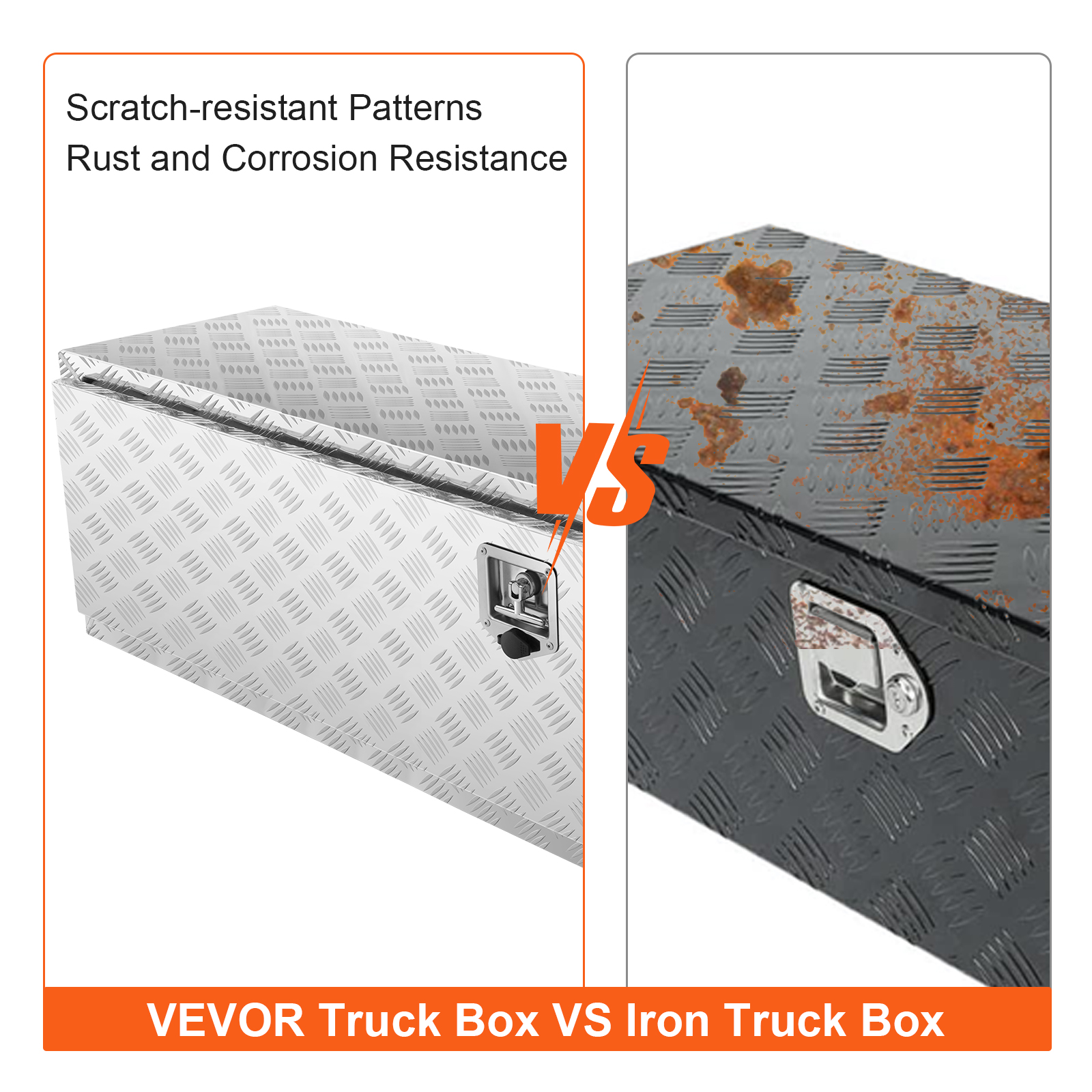 VEVOR Underbody Truck Box, 60"×17"×18" Pickup Storage Box, Heavy Duty ...