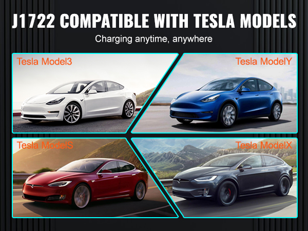 VEVOR J1772 to Tesla Charger Adapter, 80 Amp 240V AC, SAE J1772 EV ...