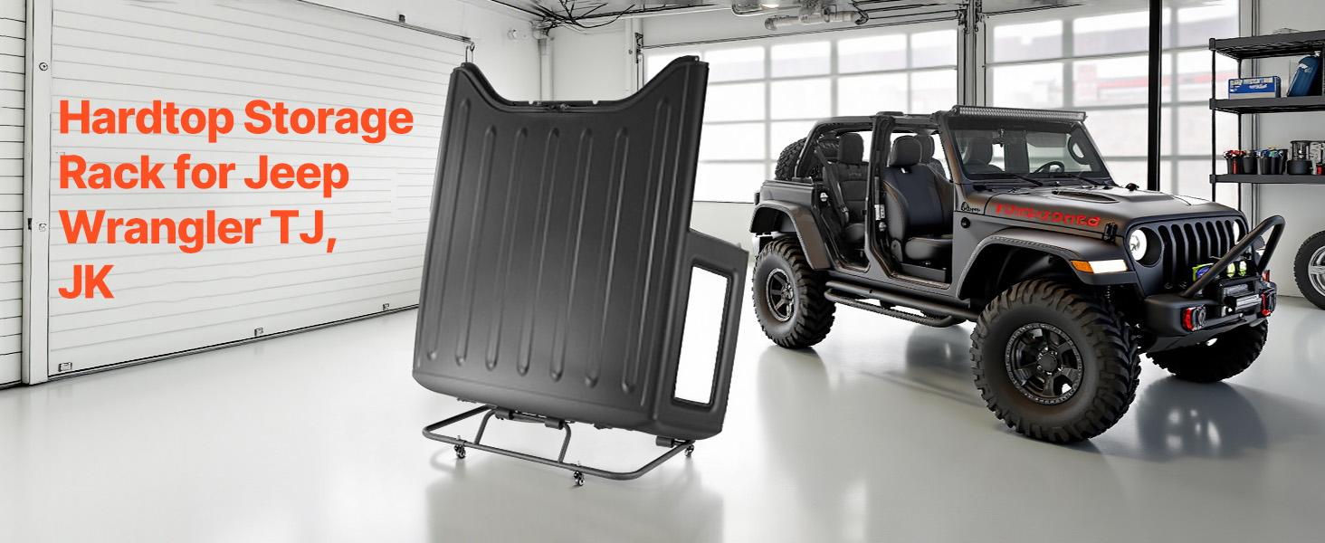 VEVOR Moveable Sturdy Hardtop Storage Cart for Jeep Wrangler TJ, JK, JL ...
