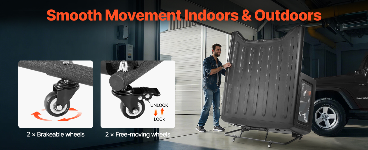 Moveable Sturdy Hardtop Storage Cart for Jeep Wrangler TJ, JK, JL, JT ...