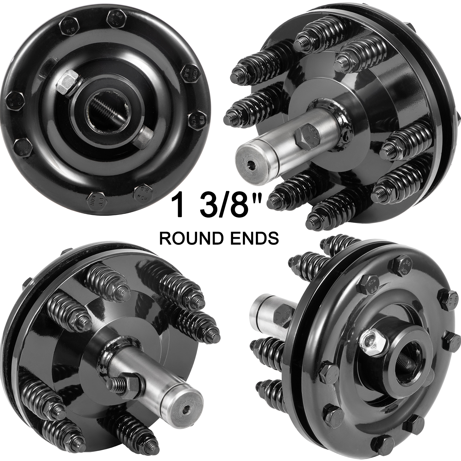 VEVOR Slip Clutch, 1 3/8" PTO Slip Clutch, Smooth Round Ends PTO ...