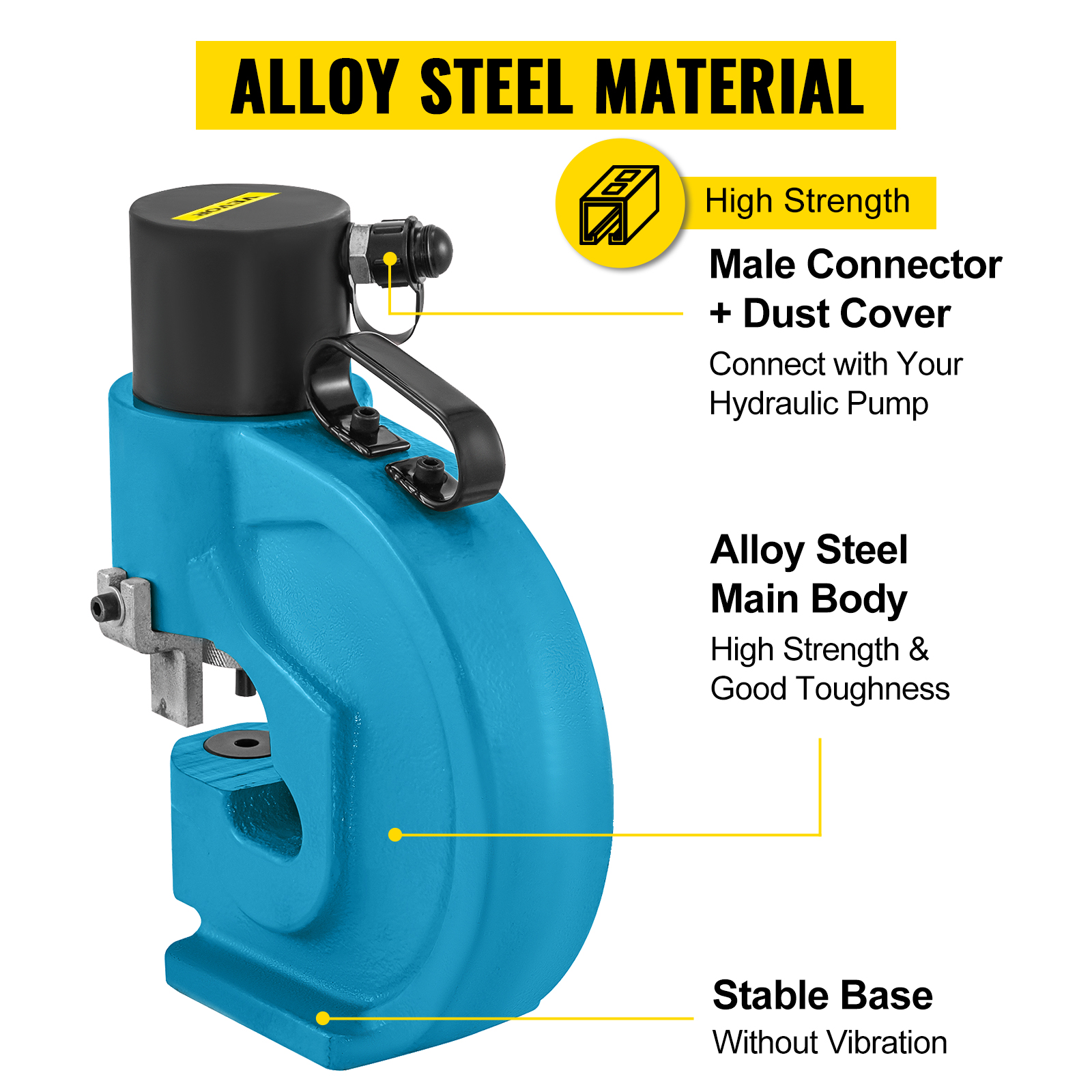 VEVOR CH-70 Hydraulic Hole Punching Tool 35T Hole Digger Force Puncher ...