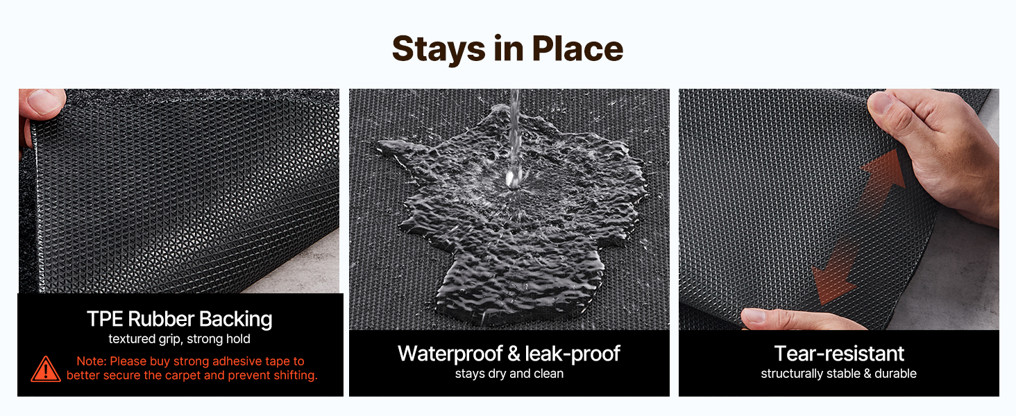 VEVOR Garage Floor Mat, 7.4'x17' Waterproof Protection from Water,Snow ...