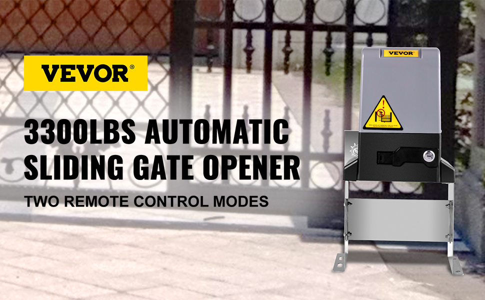 VEVOR Sliding Gate Opener 3300 LBS Automatic Sliding Gate, Gate Opener ...