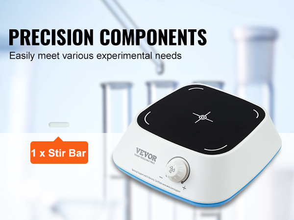 VEVOR Magnetic Stirrer, 0-2000 RPM Stir Plate with Adjustable Speed ...
