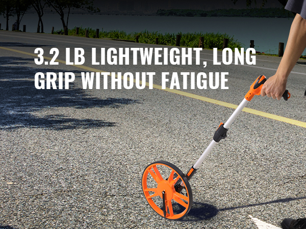 VEVOR Measuring Wheel in Feet, 12.5 in Wheel Diameter, 39.37-15.75 in ...