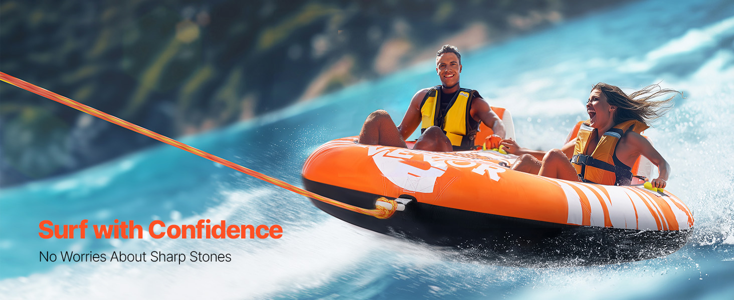 Towable Tubes for Boating 2-Person Inflatable Boating Towables with 2 ...
