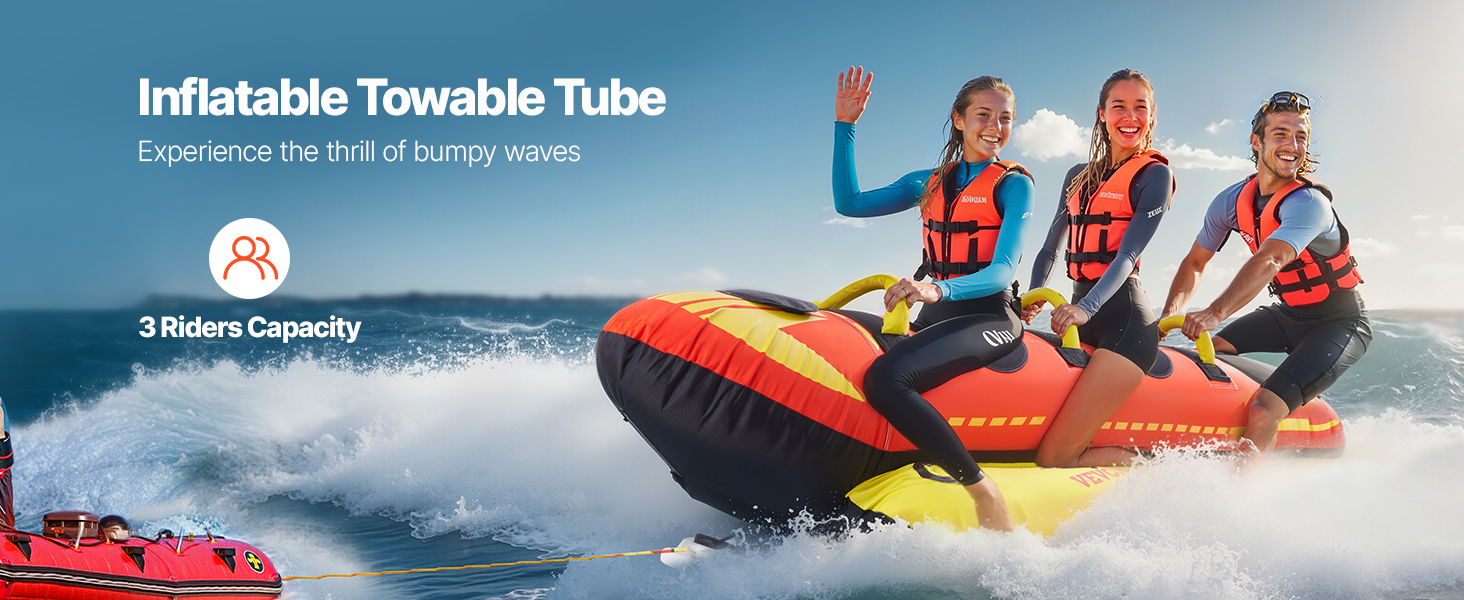 Towable Tubes for Boating 1-3 Riders Inflatable Boat Tubes and Towables ...