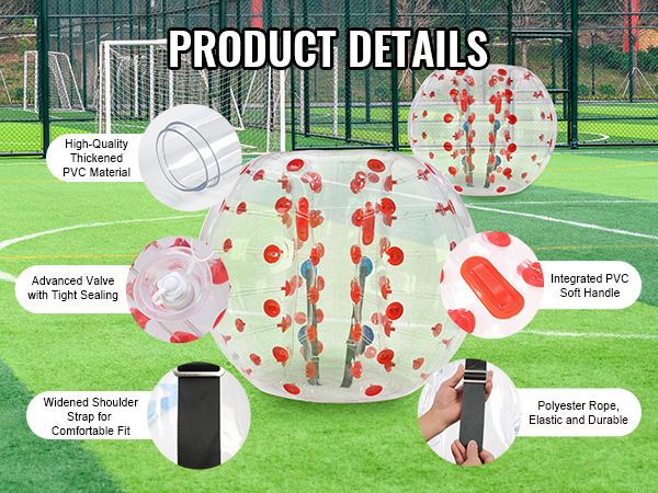 VEVOR Inflatable Bumper Ball 1-Pack, 5FT/1.5M Body Sumo Zorb Balls for ...