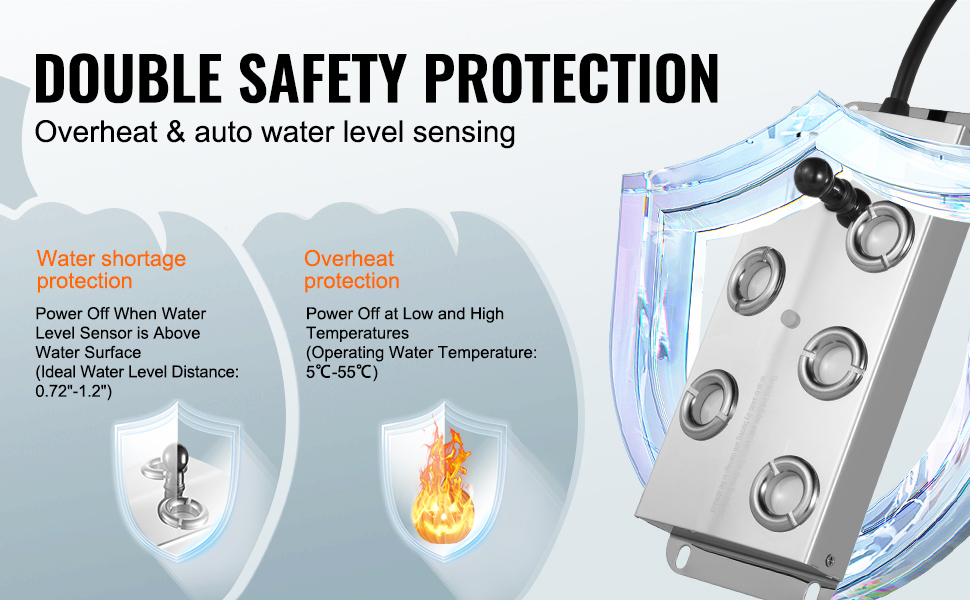 VEVOR 6 Heads Ultrasone Vernevelaar Mist Maker Luchtbevochtiger 4500 ml/h IP67 | VEVOR NL
