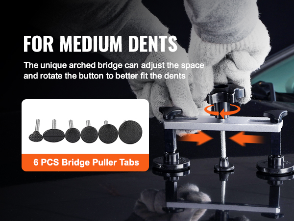 VEVOR Car Body Dent Puller Bridge Lifter Tool Paintless Hail Remover ...