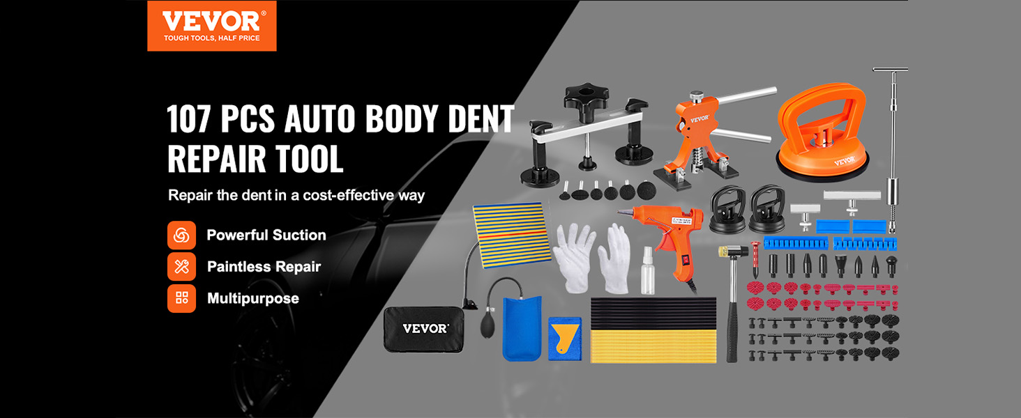 VEVOR Car Body Dent Puller Bridge Lifter Tool Paintless Hail Remover ...